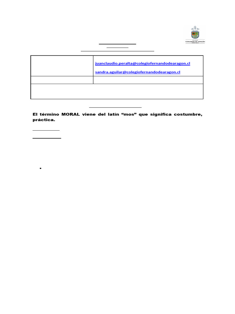 GUIA-No-2-RELIGION-ELECTIVO-3oMEDIO-ABRIL-La-Moral-del-Ser-Humano.III°-Medio | PDF | Moralidad ...