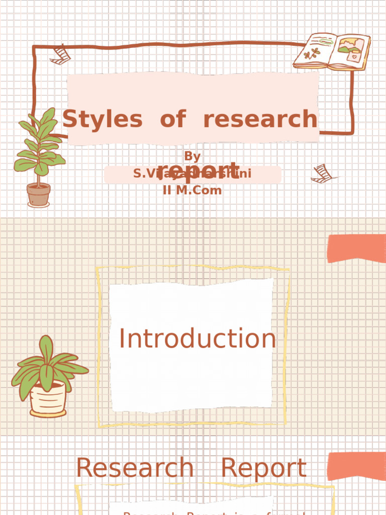 Research Report Writing Styles | PDF