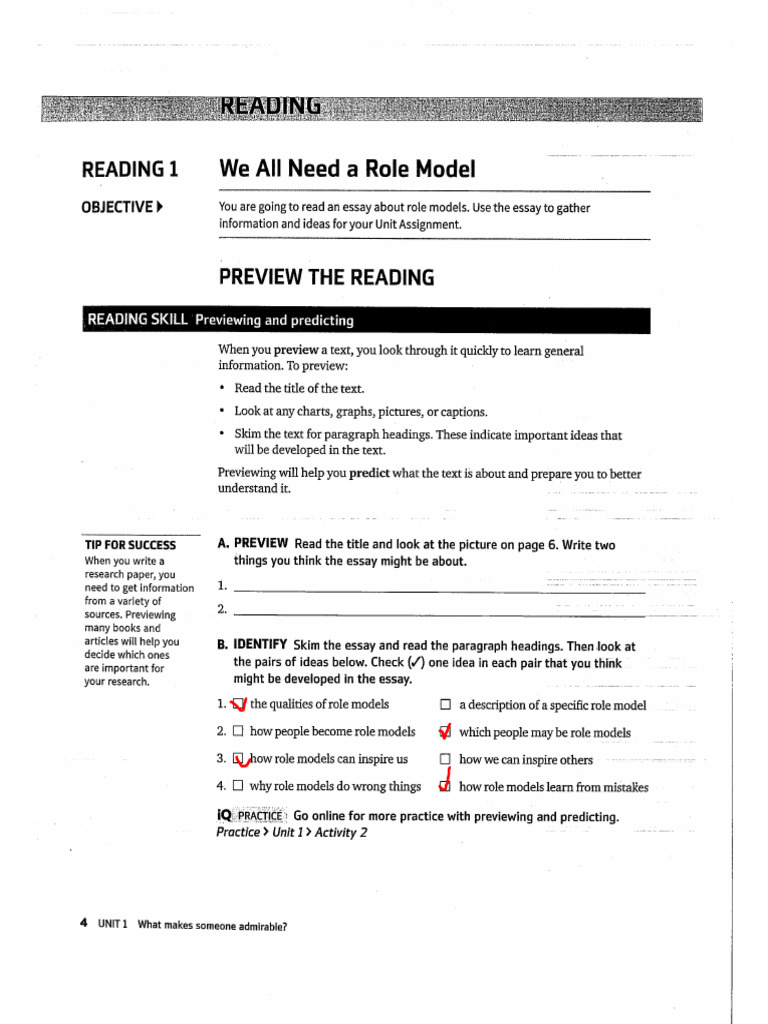 QSKILL 4 UNIT 1 | PDF