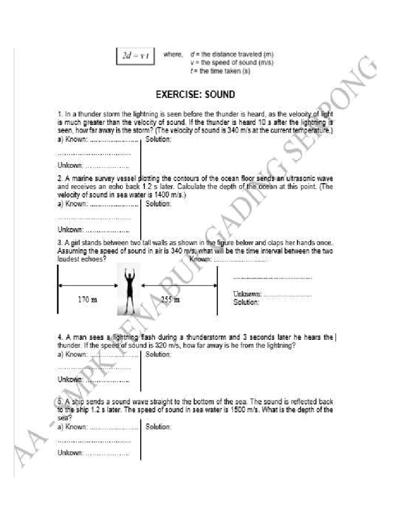 Exercise_Sound_1 | PDF