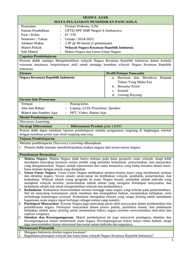 Modul BAB 5 _ 1 Discovery Learning | PDF