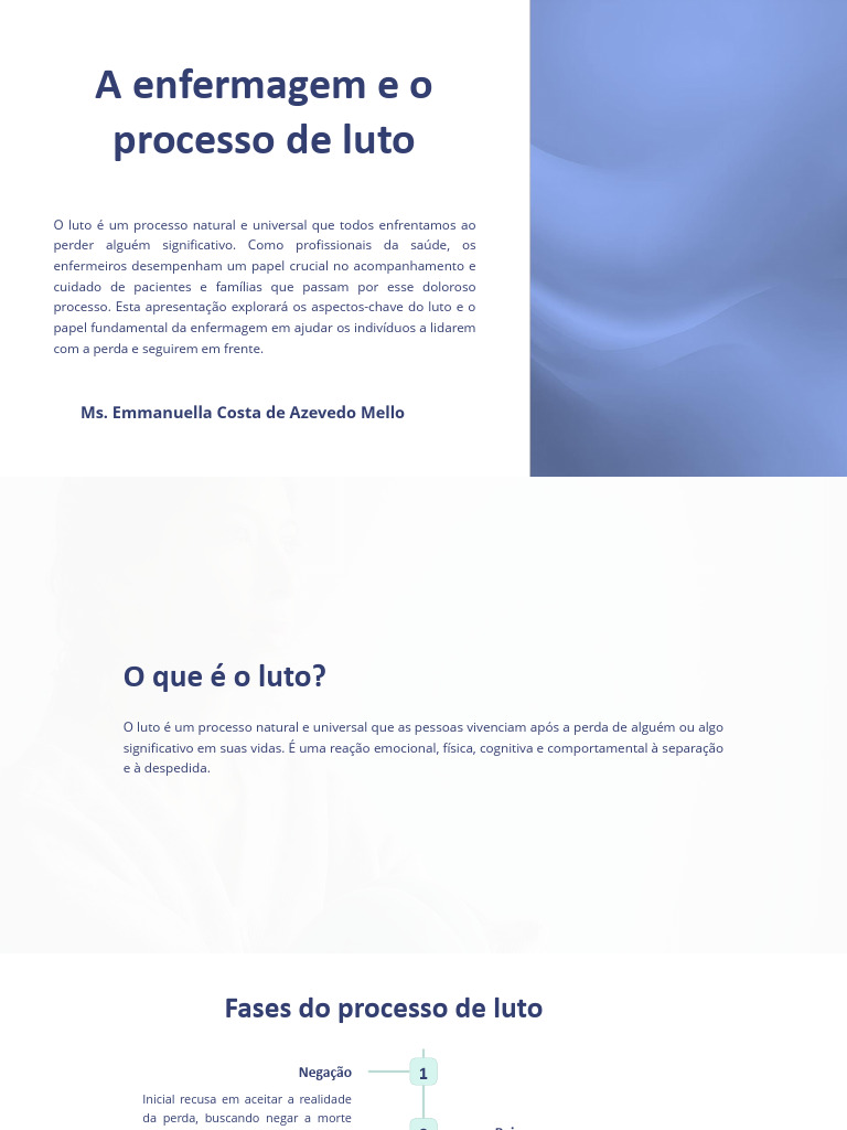 A Enfermagem e o Processo de Luto | PDF | Enfermagem | Empatia