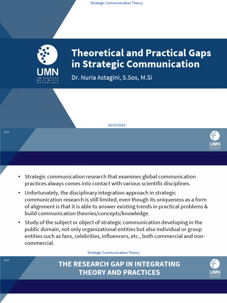 (Slide) Week 3 - Theoretical and Practical Gaps in Strategic ...