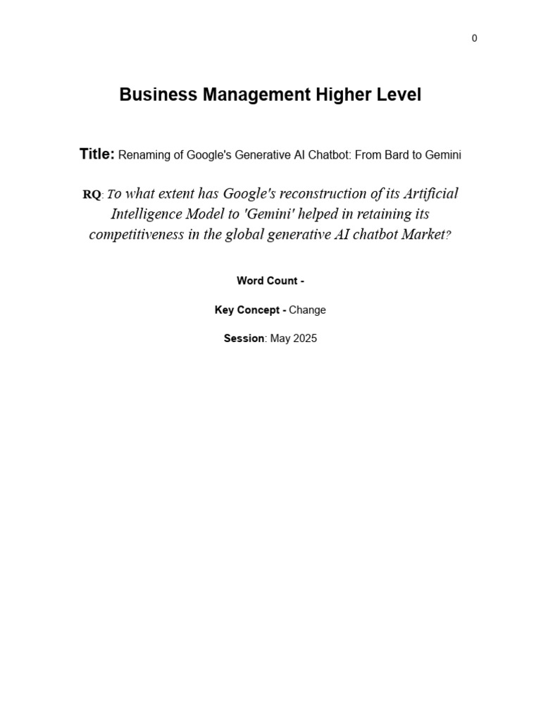 Business Management Higher Level (1) | PDF | Artificial Intelligence ...