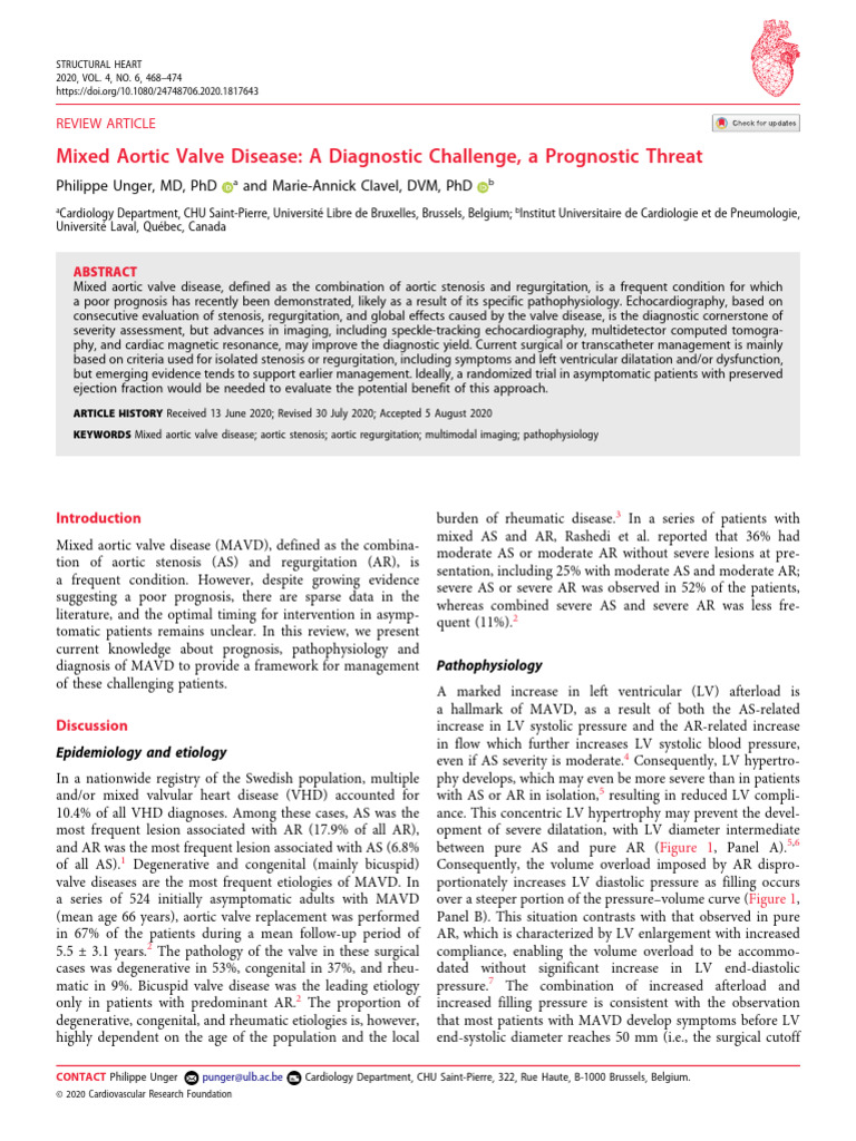 Ao valve disease | PDF | Ventricle (Heart) | Aorta