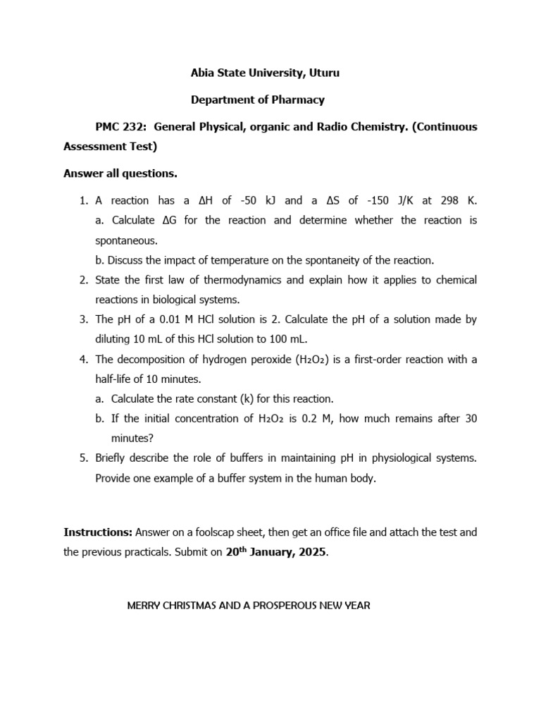PMC 232 Test | PDF