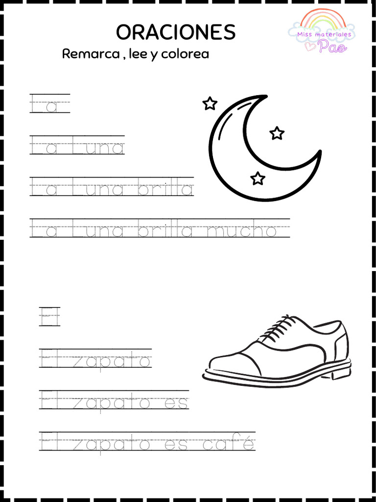 Actividades de Lectura y Coloreo | PDF