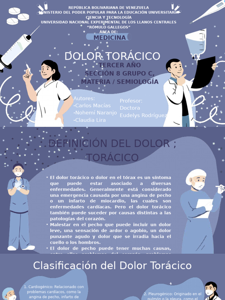 Causas y Diagnóstico del Dolor Torácico | PDF | Tórax | Infarto de ...