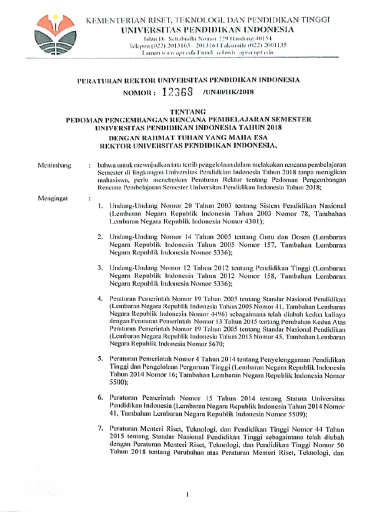 Pedoman Monev Kurikulum UPI | PDF