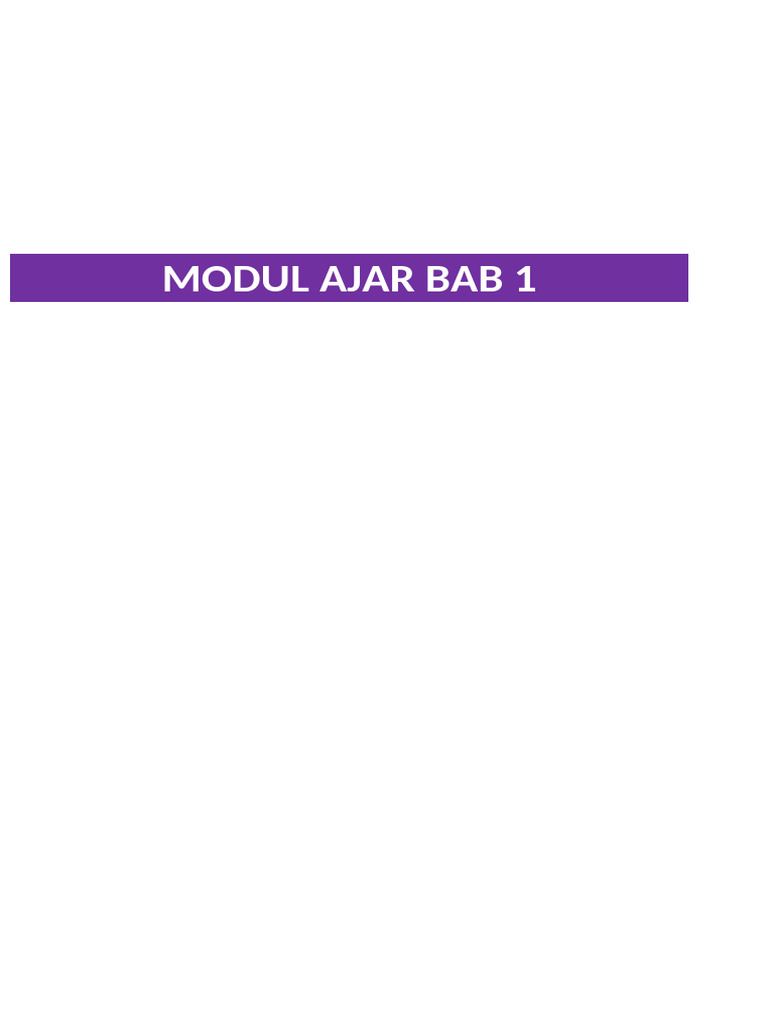 Modul Ajar MTK 4 | PDF
