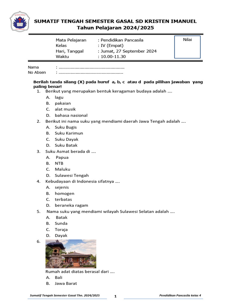 STS Pancasila KLS 4 | PDF