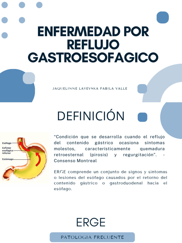 ERGE (1) | PDF | La enfermedad por reflujo gastroesofágico | Enfermedades digestivas