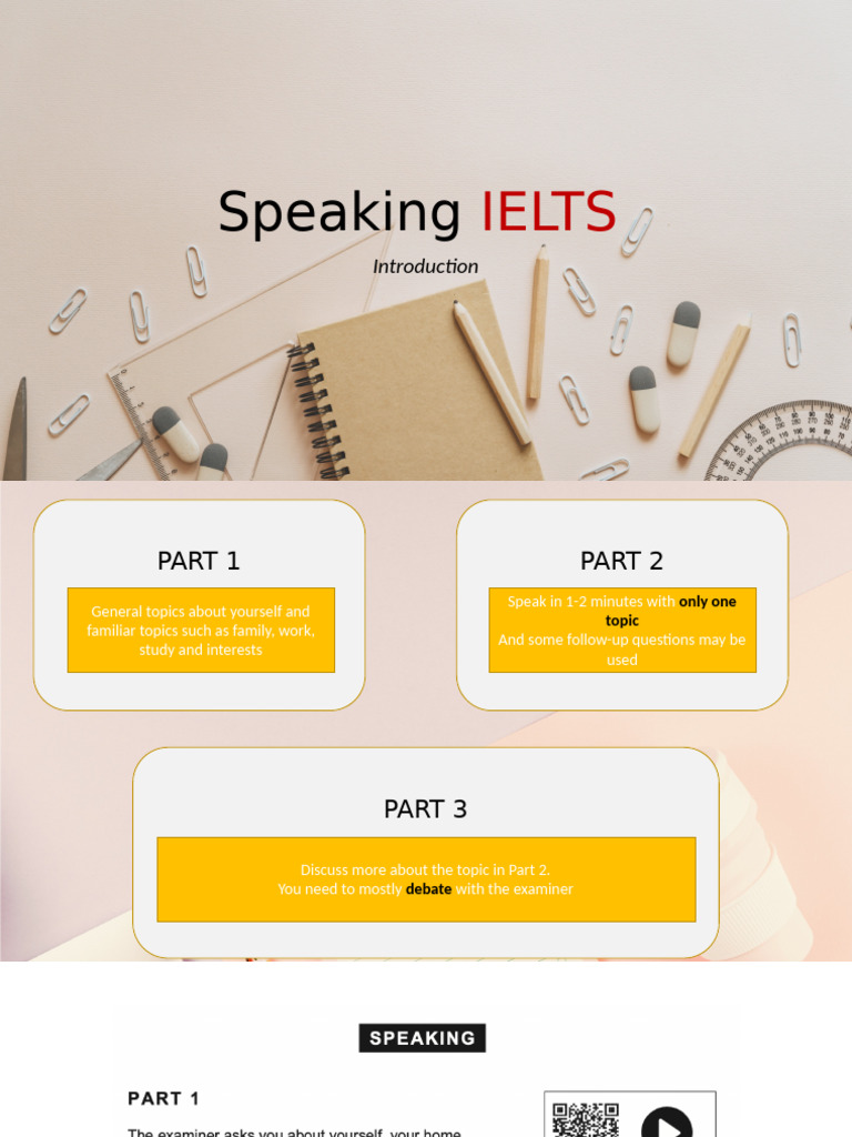 Speaking Ielts Introduction | PDF
