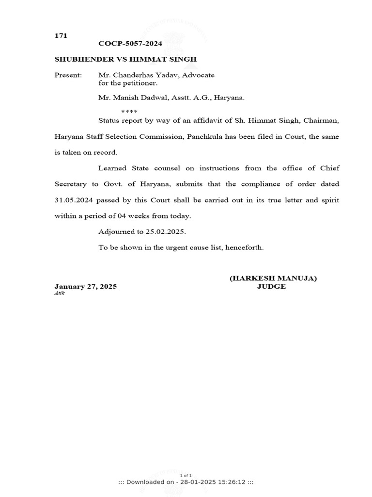 Cocp 5057 2024 27 01 2025 Interim Order | PDF
