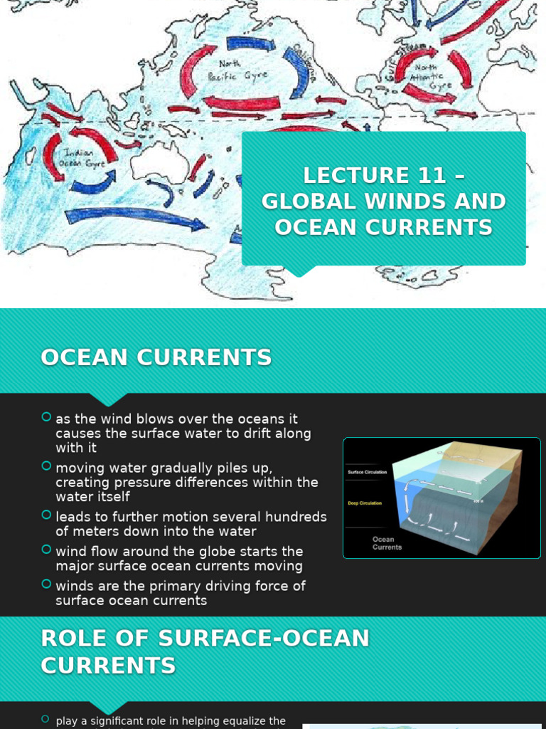 Lecture 11 - Global Winds and Ocean Currents | PDF | Atmospheric Circulation | Atmospheric Sciences