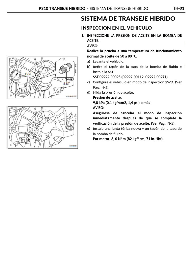 TRANSEJE HIBRIDO - LEXUS RX 400h | PDF | Gases | Mecánica de Medios ...