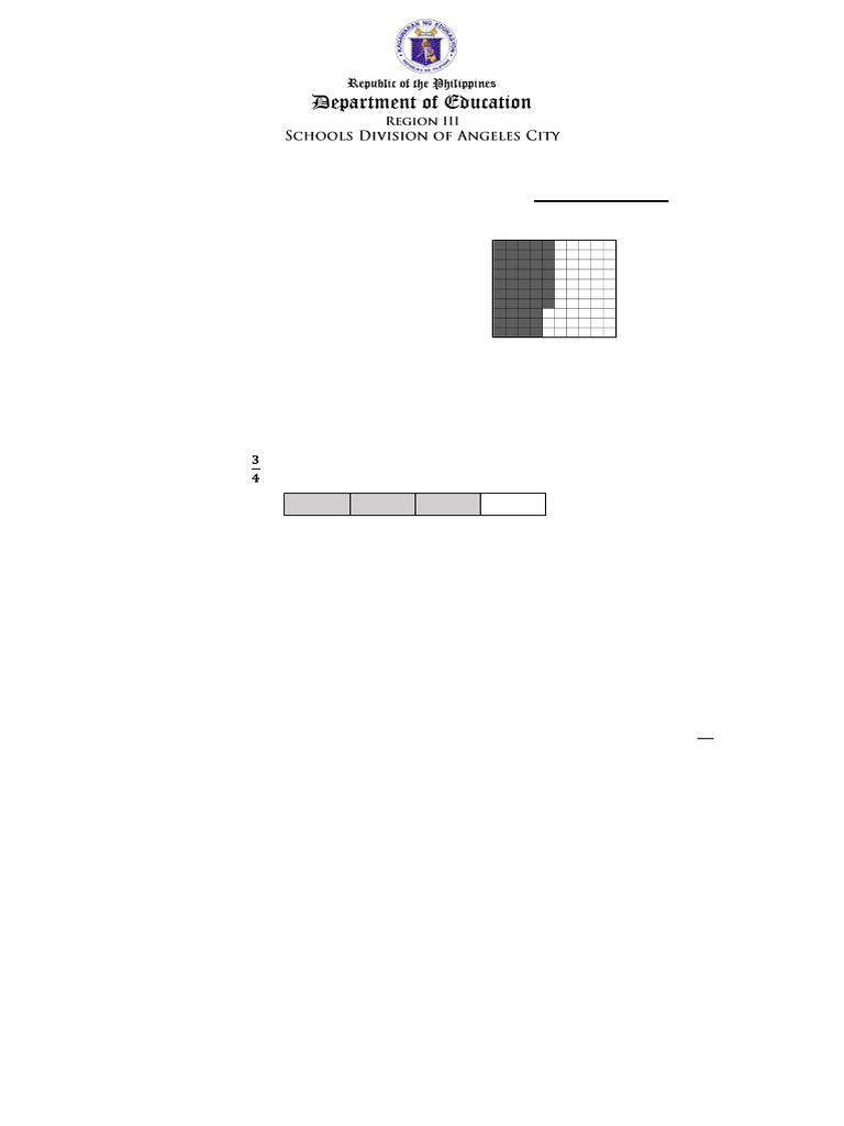 Third Quarter-Mathematics 5-TQ | PDF | Circle | Percentage