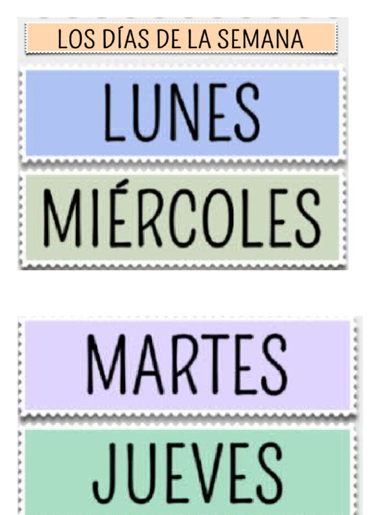 Estaciones Meses y Dias | PDF