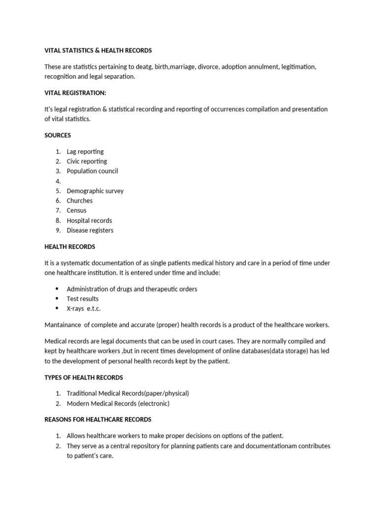 VITAL STATISTIC-WPS Office - 120710 | PDF