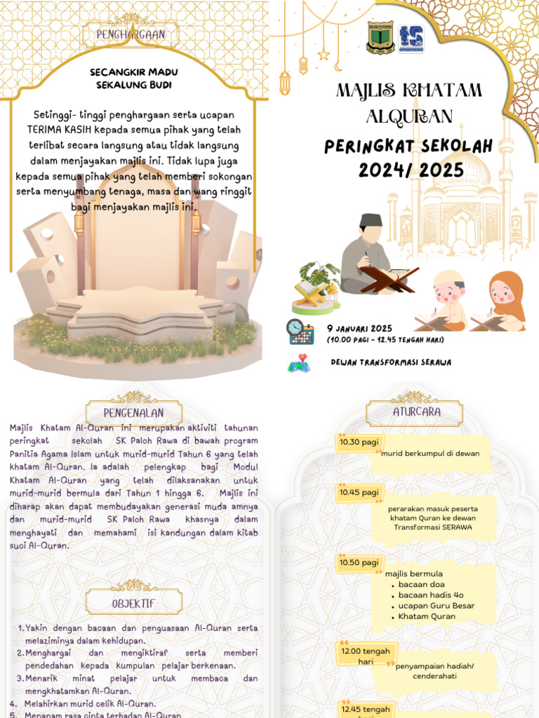 Contoh Buku Program Khatam Quran 2024/25 | PDF