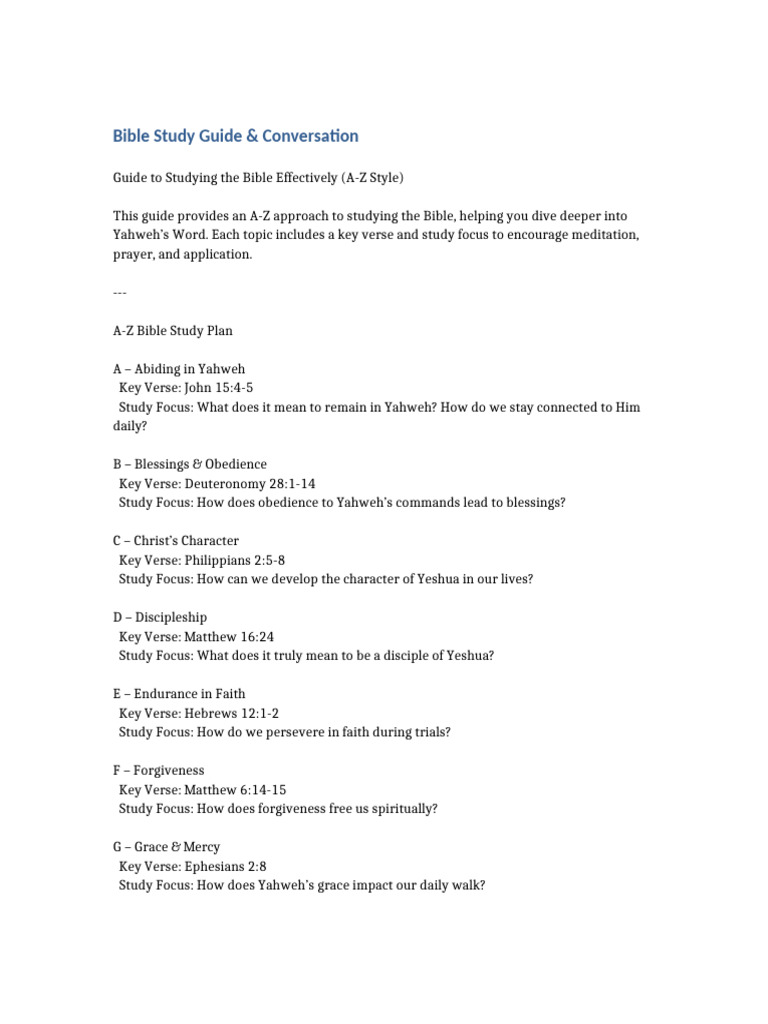 Bible Study Session Complete | PDF | Jesus | Disciple (Christianity)
