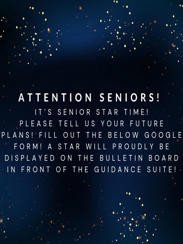 Senior Star Time Future Plans Form | PDF
