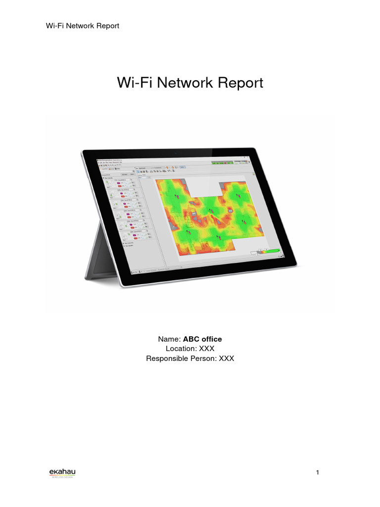 Wi-Fi Site Survey Report Sample | PDF | Wi Fi | Wireless Access Point