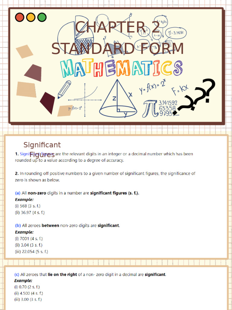 F3 Chap 2 Standard Form | PDF