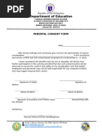 Bangon Aral Parent Consent and Waiver Form | PDF