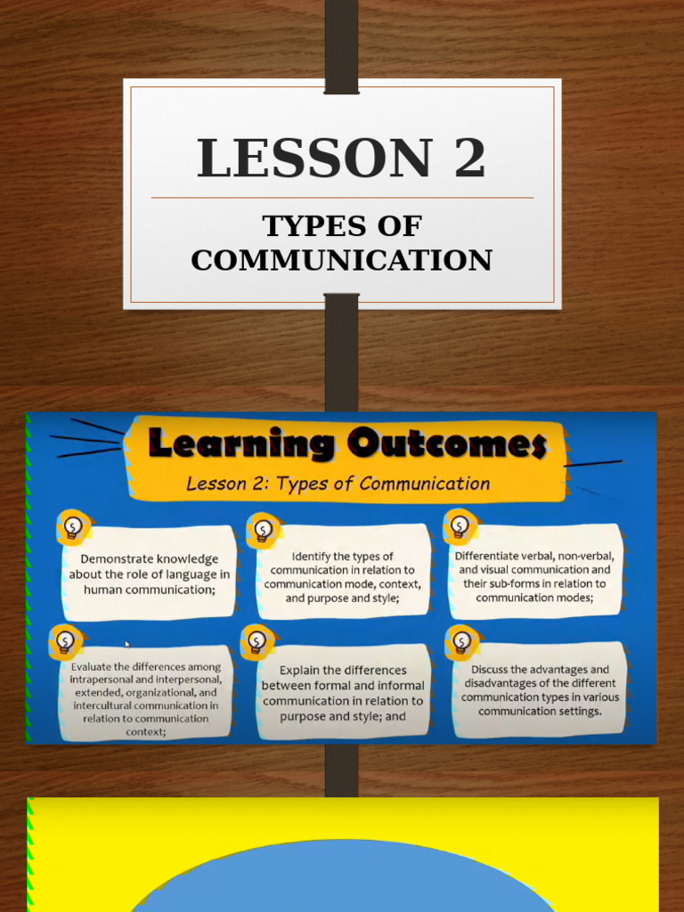 Lesson-2 Communication | PDF