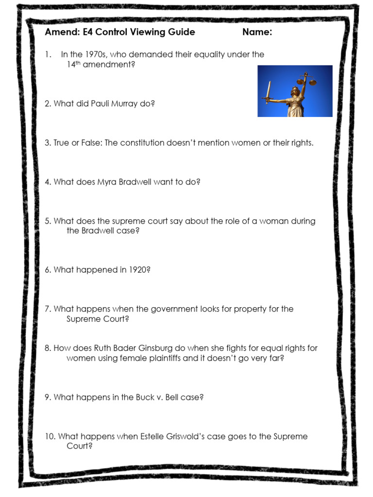 Amend The Fight for America Episode 4 - Control | PDF