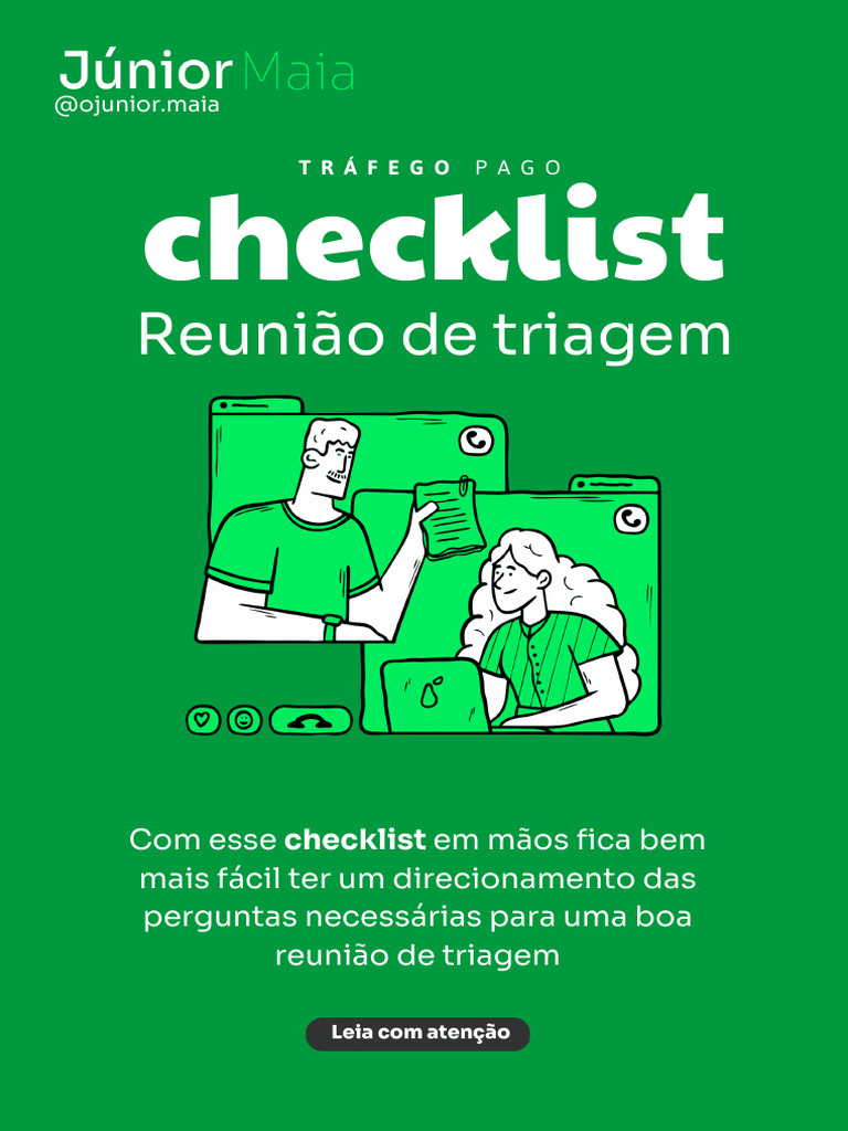 CHECKLIST REUNIÃO TRIAGEM.pdf | PDF