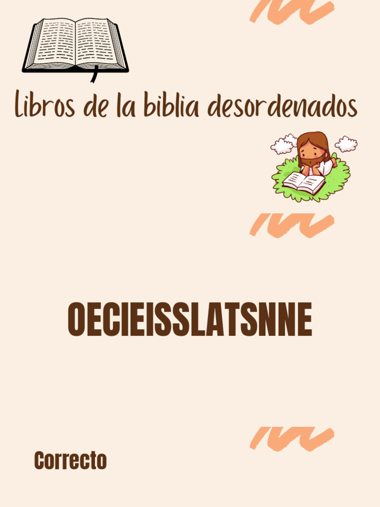 Libros de La Biblia Desordenadas PDF | PDF