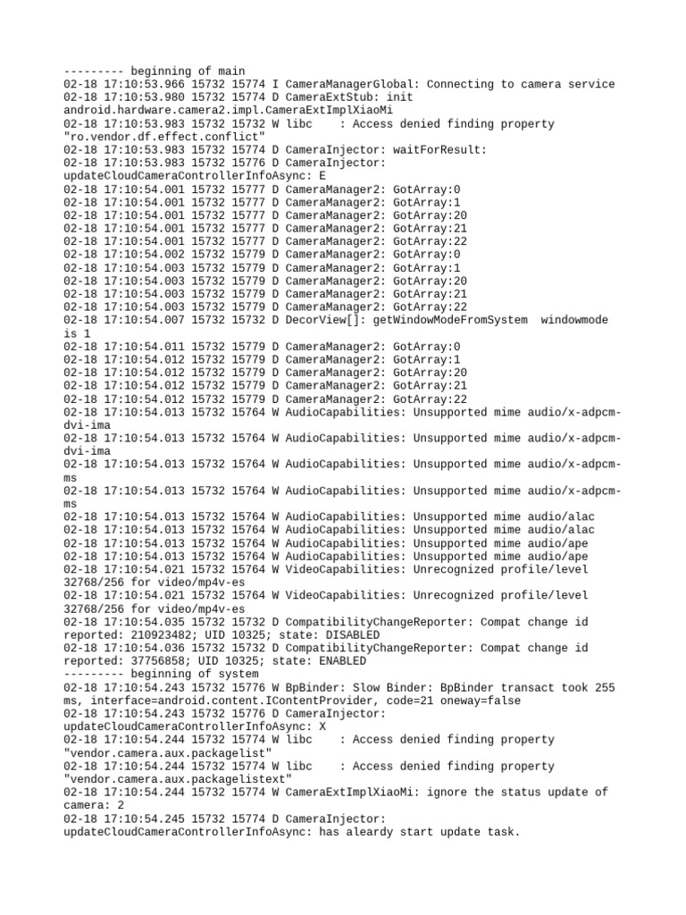 Log Cat 1739869853876 | PDF | Data Compression | Computing