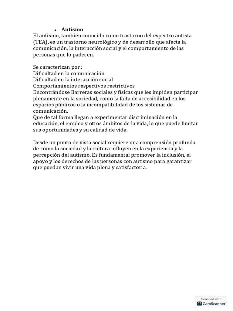 Autismo | PDF