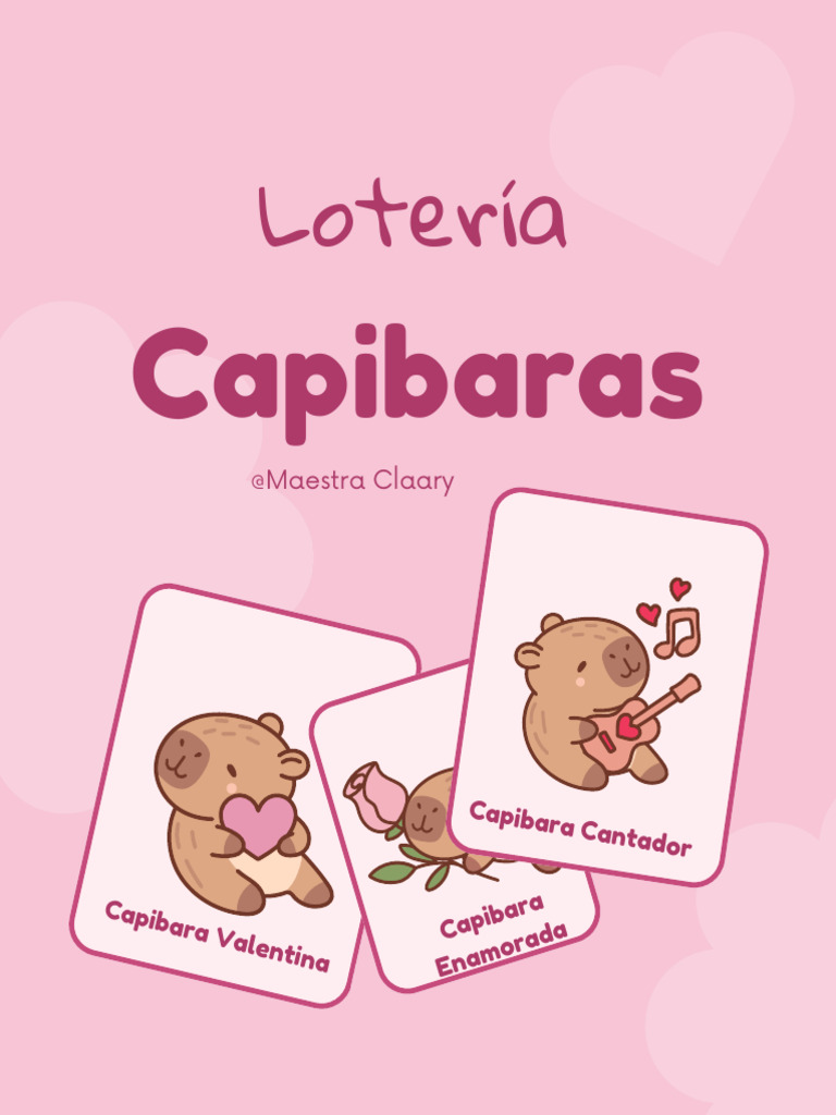 Lotería Capibaras 14 Febrero PDF | PDF