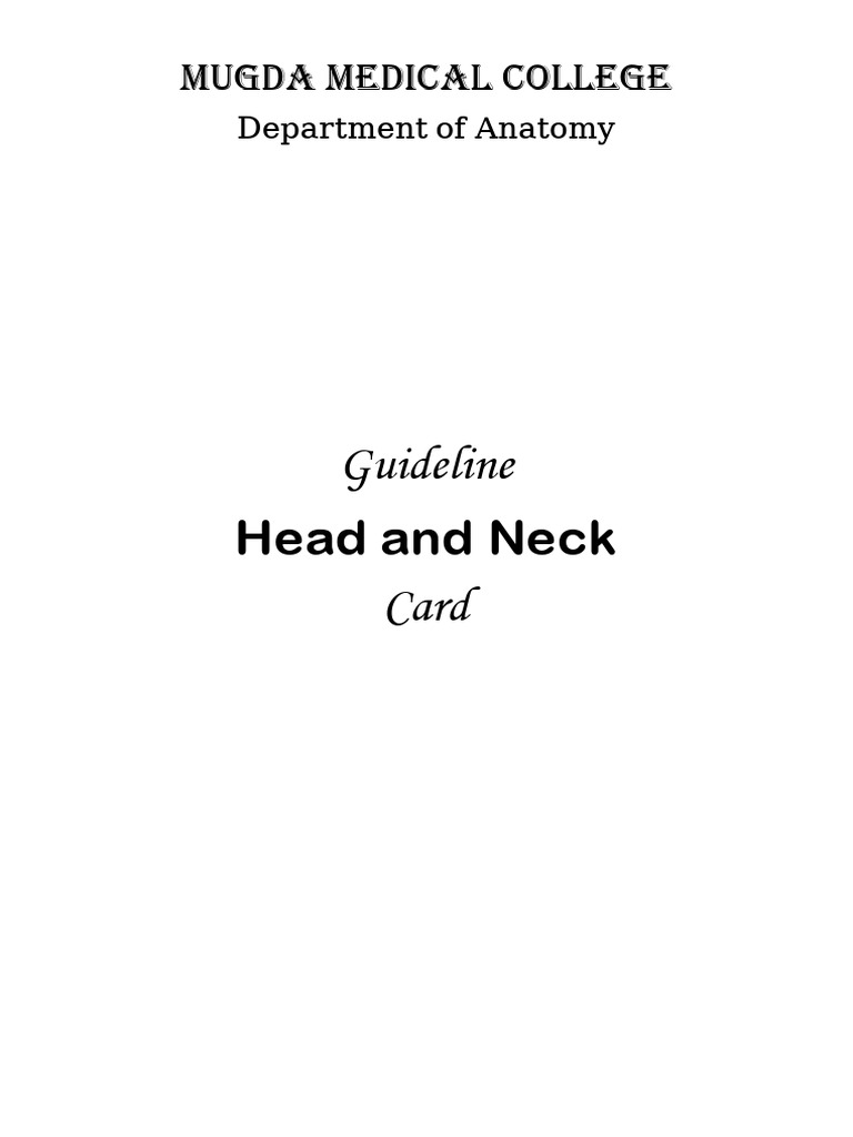 Guideline Head-Neck | PDF | Ear | Neck