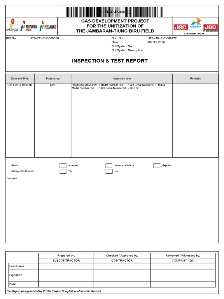 AFIREPORT (82) FIX Inspection PWHT | PDF