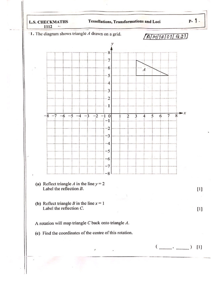 Ls 1112 Tessellation - Transformations and Loci Worksheet | PDF