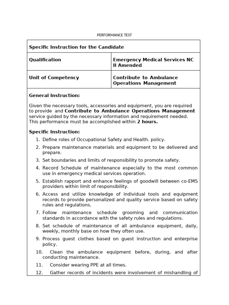 Coc2 - Cca Sample Speficic Instructions, Oral Assessment, Written Assessment, Demos Assessment ...