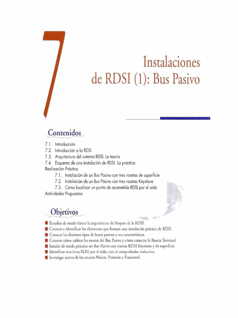 Guía de Instalación de Bus Pasivo RDSI | PDF | Red Telefónica Conmutada ...