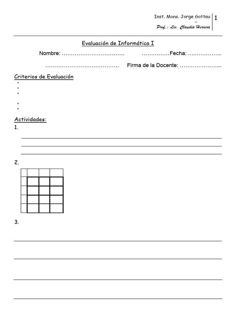 Eval Inf1 Nov2024 | PDF | Matemáticas