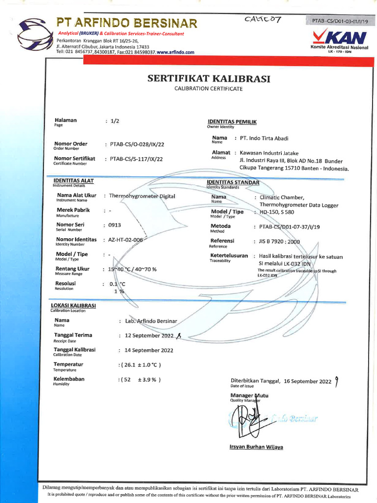C.07 Thermohygrometer Digital - Az-Ht-02-006 | PDF