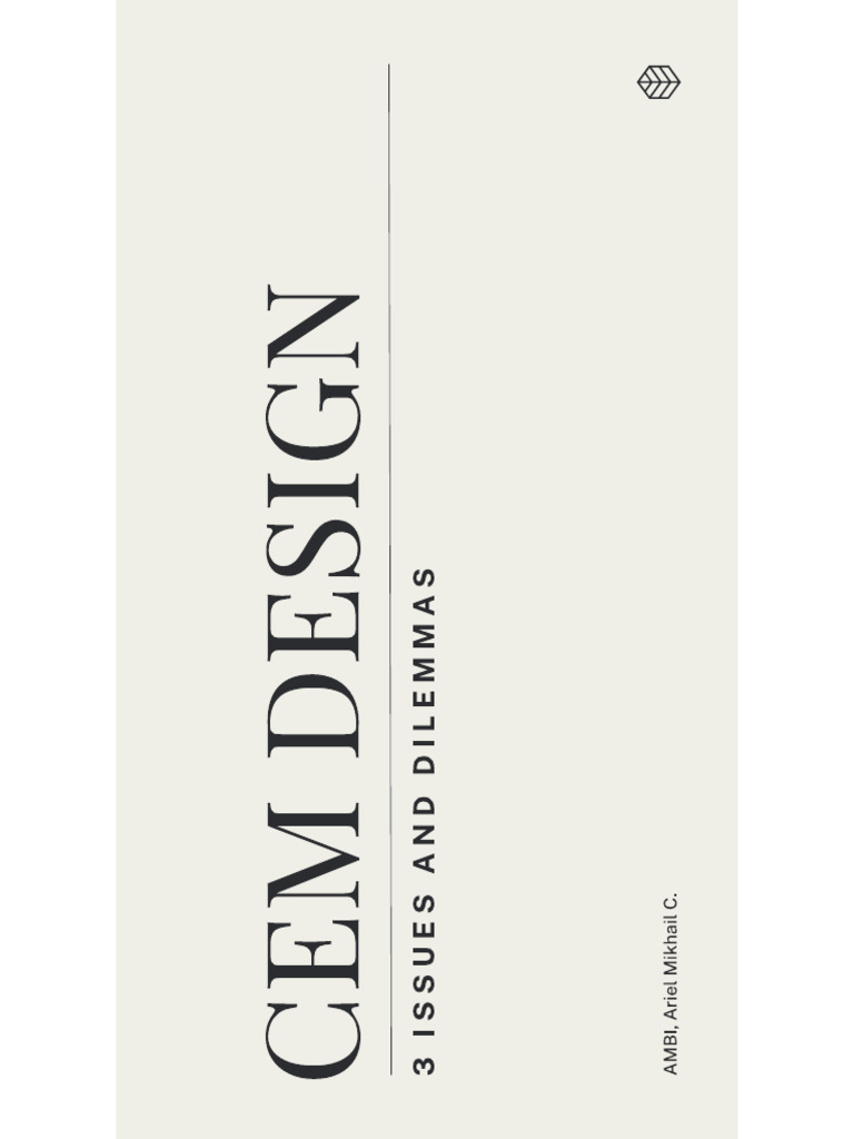 Chapter 8 Issues On Cem Design | PDF