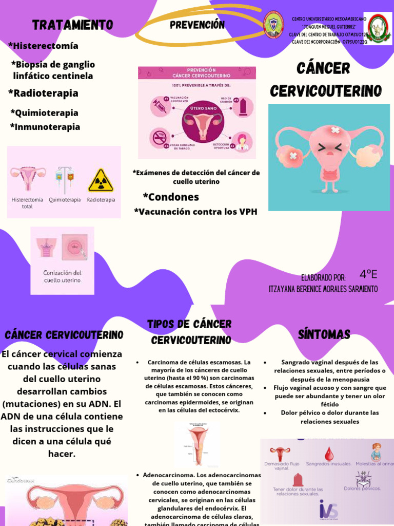 Cáncer Cervicouterino: Prevención y Tratamiento | PDF | Cáncer de ...