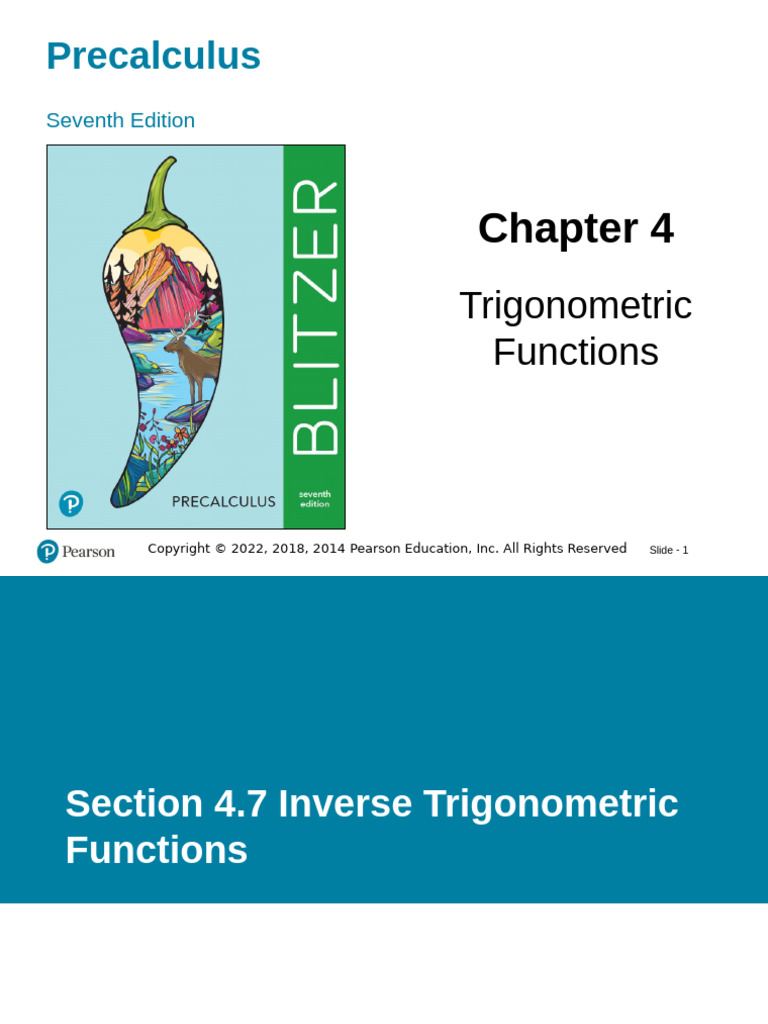 4.7 Inverse Trigonometric Function | PDF | Trigonometric Functions ...