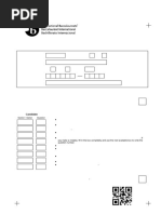 Generic Examination Paper Cover Sheet | PDF