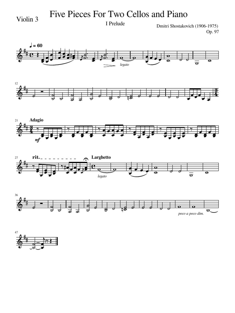 5_Pieces_for_2_Violins_and_Piano__Dmitri_Shostakovich_5_Pieces_for_2_CELLOS_and_Piano__Dmitri ...