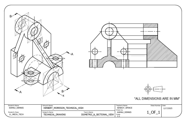 Isometric & Sectional | PDF