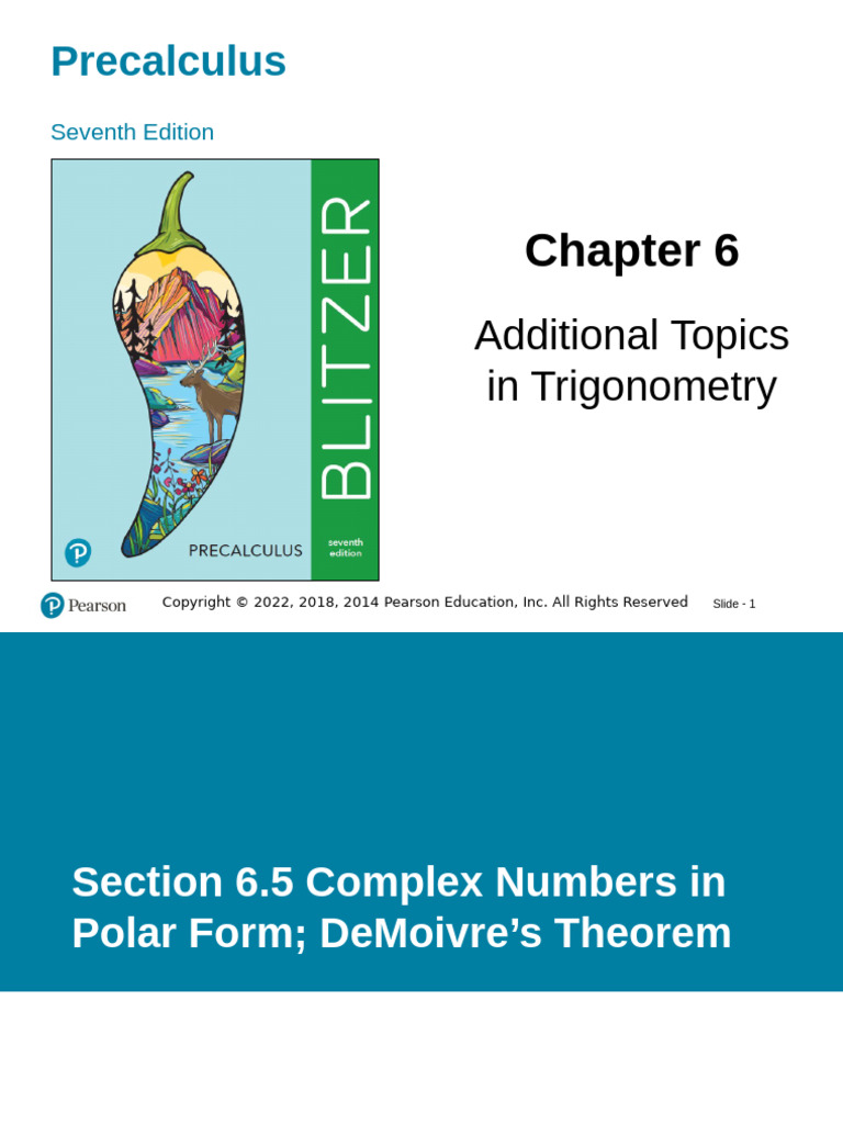 6.5 Complex Number in Polar Form (Demoirre's Theorem) | PDF | Complex Number | Arithmetic